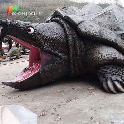 7M Life Size Realistic Animatronic Animals Snapping Turtle For Aquarium