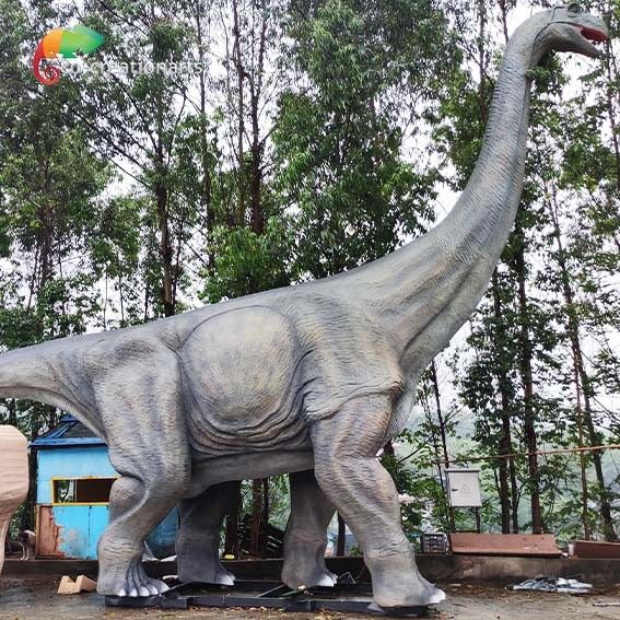 15M Life Size Animatronic Dinosaur Realistic Ruyangosaurus Dinosaurs For Jurassic Theme Park