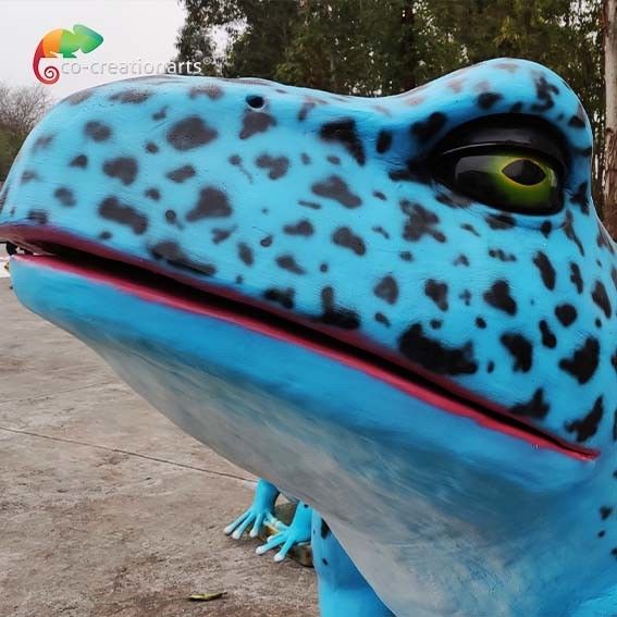 Giant Robotic Realistic Animatronic Animals Blue Realistic Fake Frog ...