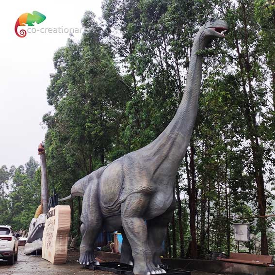 15M Life Size Animatronic Dinosaur Realistic Ruyangosaurus Dinosaurs For Jurassic Theme Park