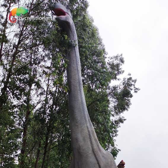 15M Life Size Animatronic Dinosaur Realistic Ruyangosaurus Dinosaurs For Jurassic Theme Park