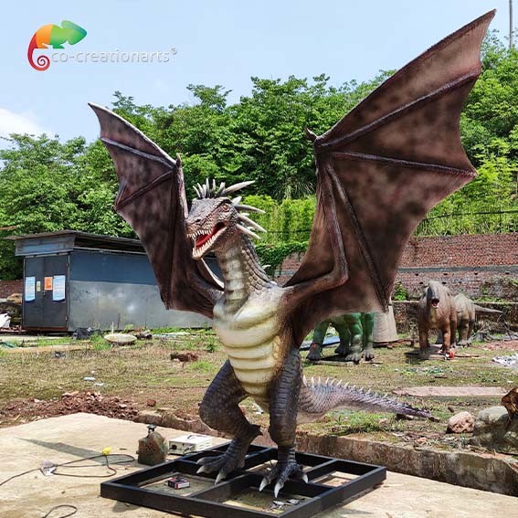 Waterproofing Giant Animatronic Dragons Life Like Dragon 110/220V